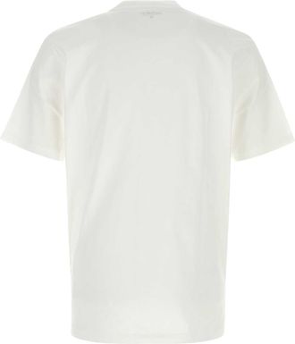 Carhartt Work in Progress Logo-Embroidered Cotton T-Shirt - White