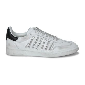 Dsquared2 Homme, Chaussures, Blanc, Taille: 44 EU Mens Chaussures Baskets White Ss25