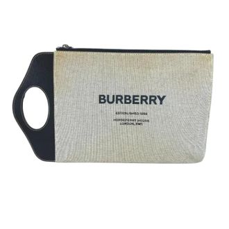 Burberry Pre-owned Canvas clutches - - Pre-owned - Damen - Wei&szlig; - ONE SIZE
