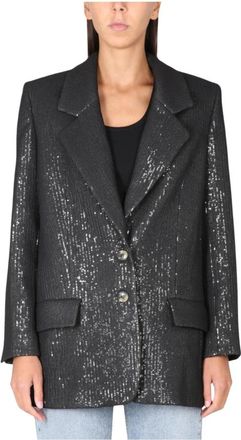 The Mannei Blazer Eljas &agrave; Sequins - Femme - Vestes - Noir - Taille: 36 FR