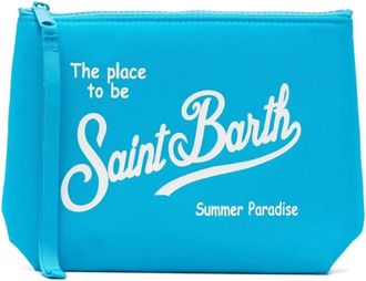 MC2 Saint Barth Femme, Sacs, Bleu, Taille: ONE Size Aline Zip Clutch