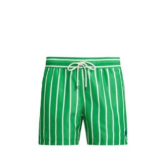 Polo Ralph Lauren Short droit ray&eacute; &agrave; logo brod&eacute;