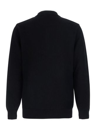 Emporio Armani Mens Zip Jacket Melzza Cotton Black Tops Top