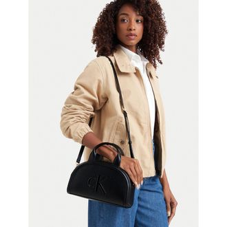 Calvin Klein Handtasche Calvin Klein Bold Ck Dome Crossbody LV04F3895G Schwarz