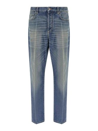 Versace Straight Leg Jeans - Blau