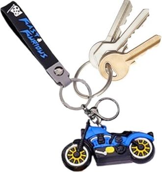 Generic Porte-cl&eacute;s Pendentif Moto,Porte-cl&eacute;s Moto 3D | Pendentifs cr&eacute;atifs de sac de charme de porte-cl&eacute;s de moto 3D,Accessoires de sac de nouveaut&eacute; pour Coup