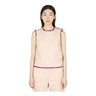 Raf Simons Doubled Tank Top - - Tops - Damen - Rosa - M