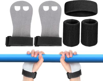 Generic Gymnastikhandschuhe,2 St&uuml;cke Gymnastik Hand Griffe Armb&auml;nder Sets,Komfortable Sport Zubeh&ouml;r - F&uuml;r Jugendliche Jugend Kinder Krafttraining &Uuml;bung Uneben