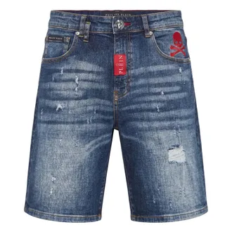 Philipp Plein Homme, Shorts, Bleu, Taille: W31 Shorts en jean Formentera Basics