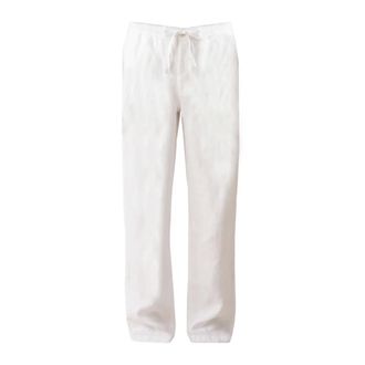 120% Lino Homme, V&ecirc;tements de nuit et de d&eacute;tente, Blanc, Taille: XL Pantalon &agrave; Cordon de Serrage
