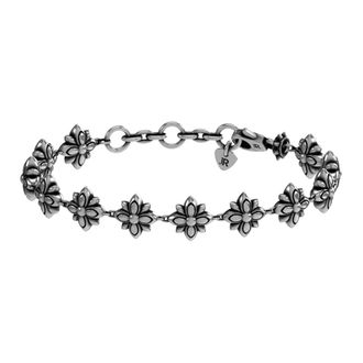 John Richmond Armband mit Blumenmotiven - - Accessories - Damen - Grau - ONE SIZE