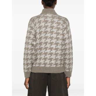 PANICALE Jacquard-Knit Cardigan - Gray