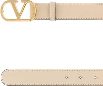 Valentino Garavani Womens Belt H. 30 | Vlogo Signat Butterwhite Cinture