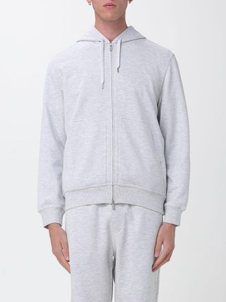 Brunello Cucinelli Sweat &agrave; capuche en coton avec zip int&eacute;gral et cordon de serrage