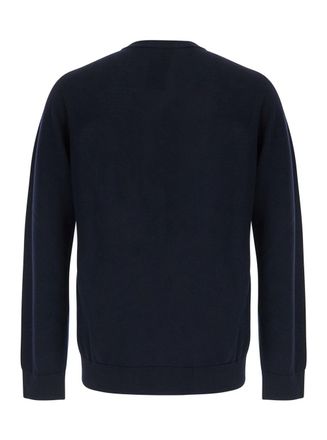 Giorgio Armani Merino Wool Crewneck Sweater - Navy