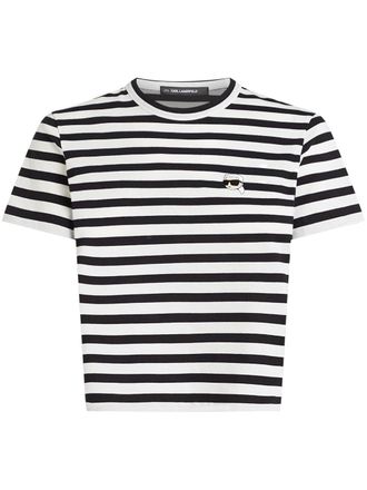 Karl Lagerfeld t-shirt Ikonik Karl en coton biologique - Noir