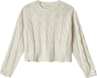 Hinnominate Hinnominate, Damen, Strickwaren, Wei&szlig;, SGr&ouml;&szlig;e