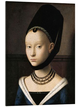 Posterlounge Portr&auml;t einer jungen Frau Acrylglasbild von Petrus Christus 70 x 90 cm Wandbilder Wanddeko