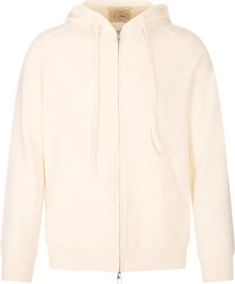 Montecore SweaT-shirt &agrave; capuche zipp&eacute; - Homme - Pulls - Blanc - Taille: M