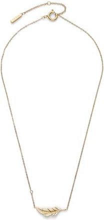 Olivia Burton Collier pour Femme Collection FEATHERS en Or Jaune Avec Un Charm En Forme De Plume - 24100213