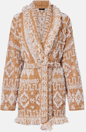 Alanui Cardigan Send Beat aus einem Wollgemisch