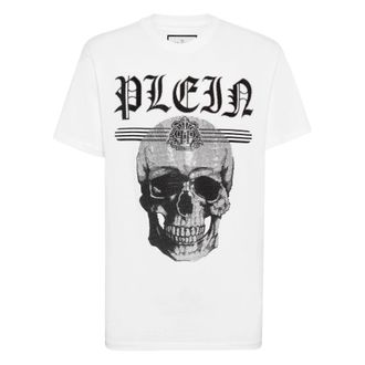 Philipp Plein T-shirt Round Neck SS Tattoo - - Tops - Herren - Wei&szlig; - 4XL