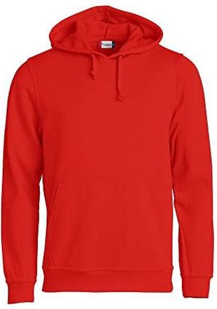 Clique Basic Sweat à Capuche, Rouge, S Homme