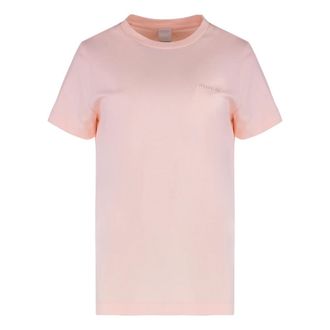 Pinko Start Baumwoll T-Shirt mit Rundhalsausschnitt - - Tops - Damen - Rosa - L