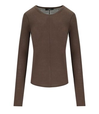 Weekend by Max Mara T-SHIRT &Agrave; MANCHES LONGUES VINCITA MARRON MAX MARA WEEKEND