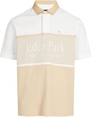 Eden Park Polo broderie marque &agrave; manches courtes en coton