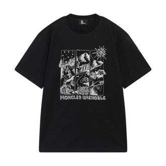 Moncler T-shirt &agrave; manches courtes - Homme - Tops - Noir - Taille: M