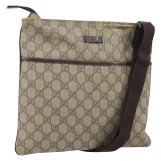 Gucci Sac bandouli&egrave;re en toile Pre-owned - Femme - Pre-owned - Beige - Taille: ONE Size