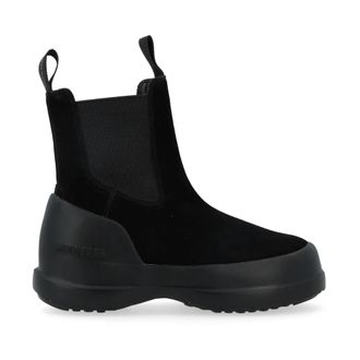 Moon Boot Luna Chelsea Suede Black Boots - - Shoes - Damen - Schwarzk - 37 EU