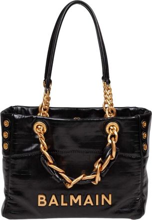 Balmain Femme, Sacs, Noir, Taille: ONE Size 1945 Soft Cabas Small