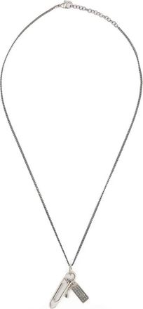 Maison Margiela Femme, Accessoires, Gris, Taille: ONE Size Graffetta Necklace