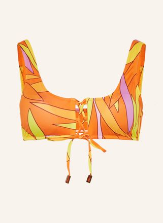 Vilebrequin Bustier-Bikini-Top Madrague Lassy orange