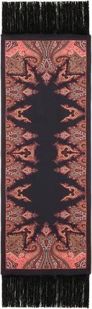 Etro geometric silk scarf - Schwarz