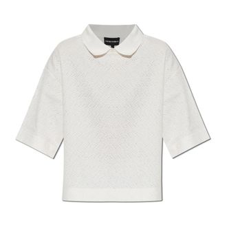 Emporio Armani Oversized Top - - Tops - Damen - Wei&szlig; - M