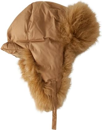 Yves Salomon Femme, Accessoires, Brun, Taille: ONE Size Chapeau Liegeois