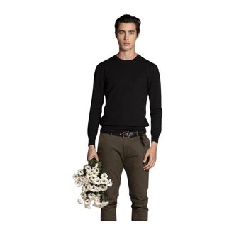 IMPURE Lutonlana Rundhals-Strickpullover - - Knitwear - Herren - Schwarzk - M