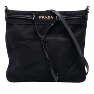 Prada Sac bandouli&egrave;re vintage en nylon Prada - Femme - Pre-owned - Noir - Taille: ONE Size