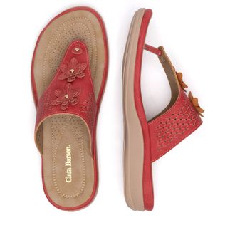 Clara Barson Pantoletten Clara Barson WYL0510-26 Rot