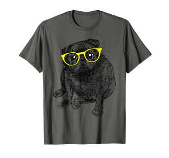 Huebucket Fat Black Pug T-Shirt
