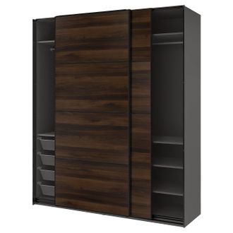 IKEA PAX / MEHAMN Kleiderschrank mit Schiebet&uuml;ren
