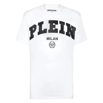 Philipp Plein Rundhals-T-Shirt - - Tops - Herren - Wei&szlig; - L
