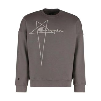 Rick Owens Rundhals-Sweatshirt - - Sweatshirts & Hoodies - Herren - Grau - 2XL