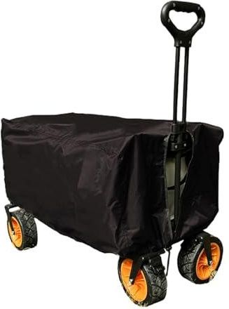 Generic Housse de chariot utilitaire pliable pour chariot de jardin, protection imperm&eacute;able en tissu Oxford pour camping en plein air et &eacute;picerie, 90 x 50 x 4