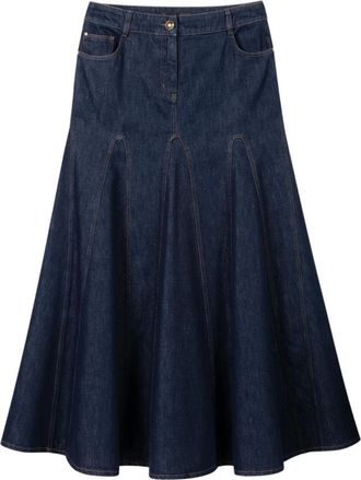 Luisa Cerano Femme, Jupes, Bleu, Taille: 40 FR Rock Sportiv