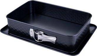 Zenker Moule &agrave; charni&egrave;re rectangulaire 28 x 18 cm - Id&eacute;al pour la Saint-Valentin et la f&ecirc;te des m&egrave;res - Avec gaufrage unique en forme de coeur - Sans PFAS - 