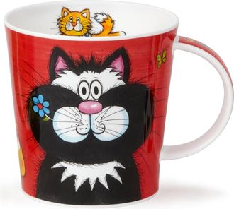 Dunoon Benmore Big Cat Jumbo-Tasse aus feinem Knochenporzellan, 0,75 l